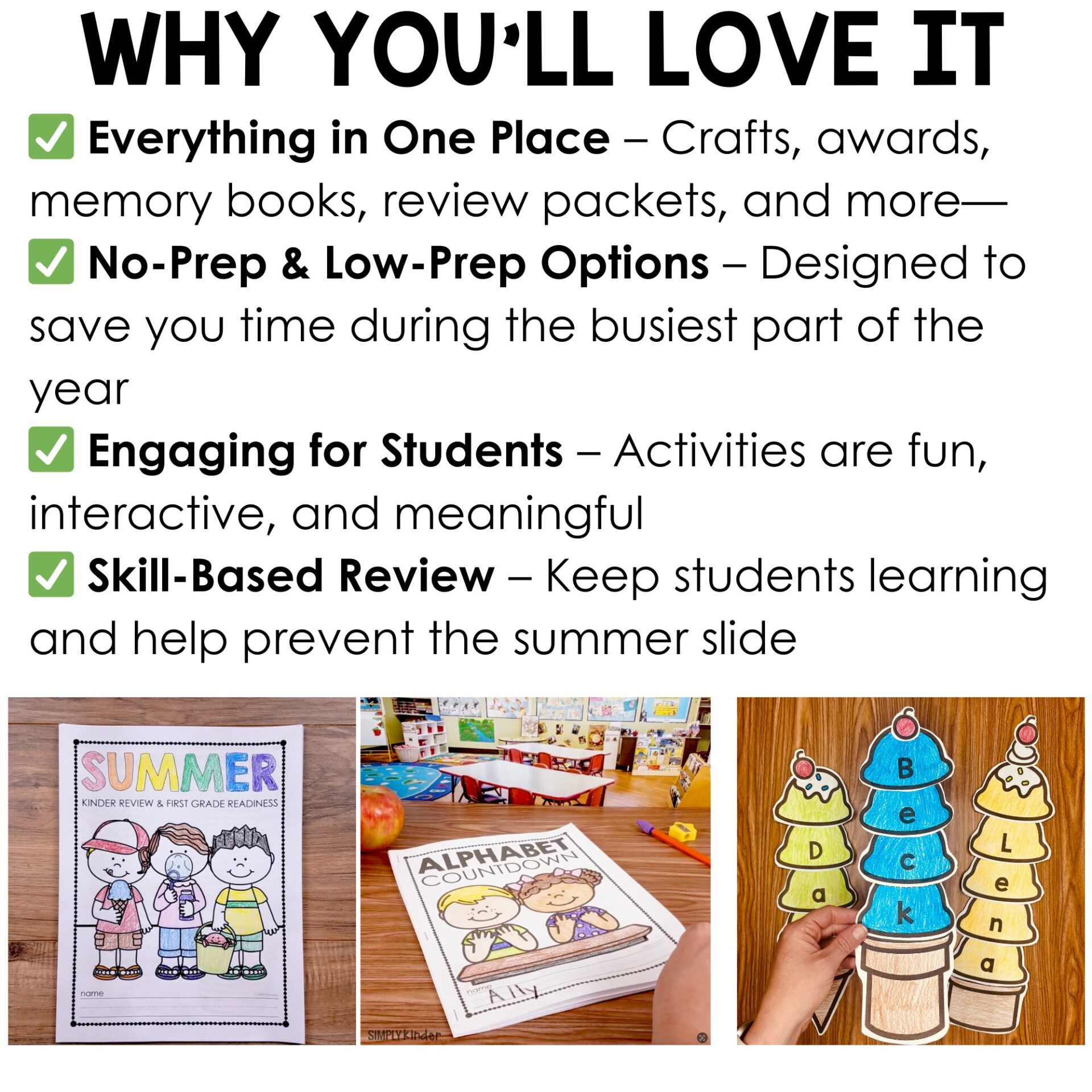 End of Year Activities Bundle, ELA Activities, Math Activities, Crafts ...