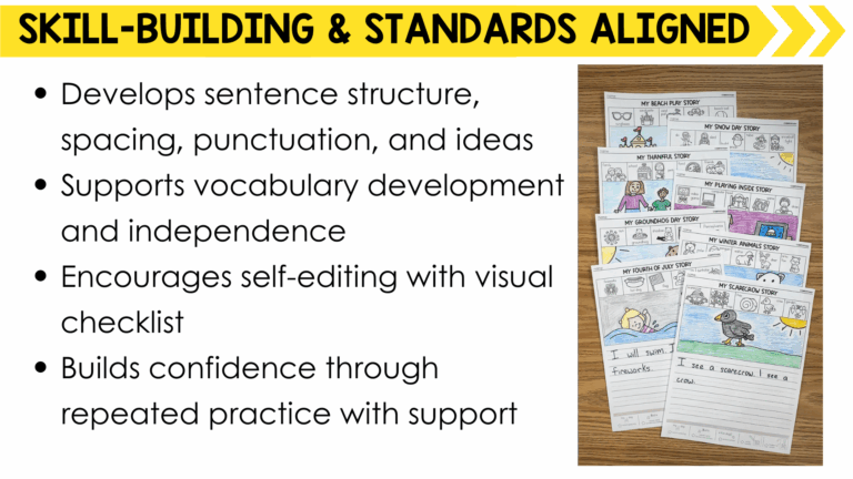 Writing Prompts Journals, Monthly Writing Papers Activities, Sentences ...