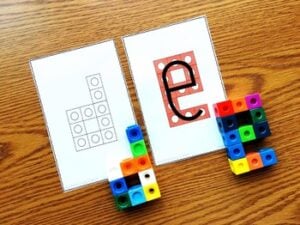 Alphabet Activities Alphabet Snap Block Center - Alphabet Cube Letters ...