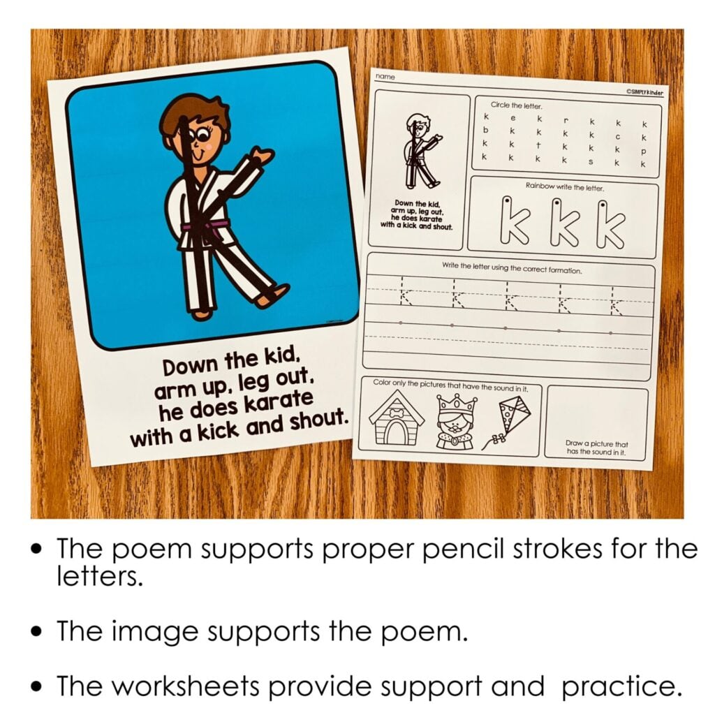 Lowercase Alphabet Posters & Poems, Alphabet Worksheets, Writing ...
