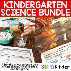 Kindergarten Science Bundle - Simply Kinder