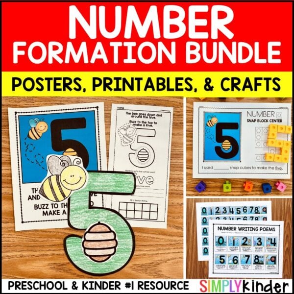 Number Posters with Poems & Crafts, Number Line, Number Writing ...