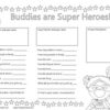 Super Hero Buddies / Get to know you Buddy Form - Simply Kinder