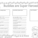Super Hero Buddies / Get to know you Buddy Form - Simply Kinder