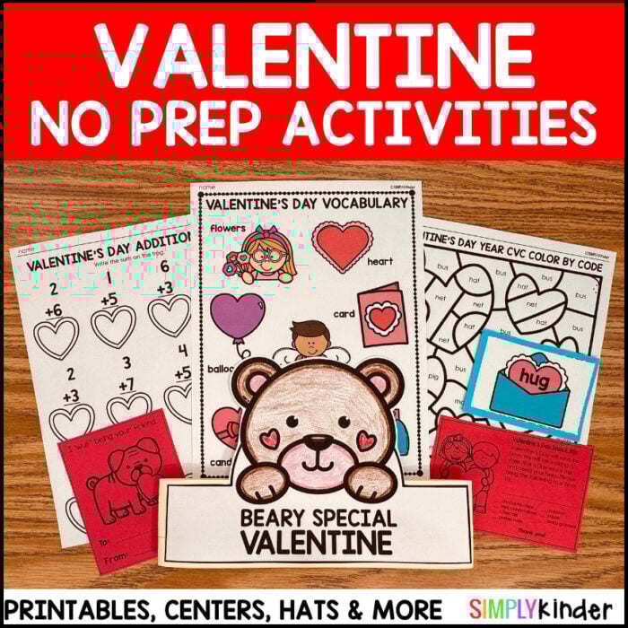 Valentine's Day Hat Free Printables - Simply Kinder