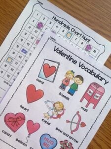 Valentines Day Kindergarten No Prep Printables - Simply Kinder