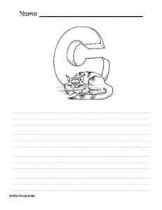 Writing Prompt Picture Pages - Alphabet - Simply Kinder