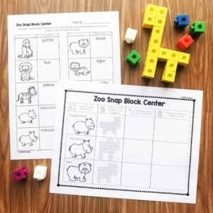 Zoo Snap Block Center - Simply Kinder