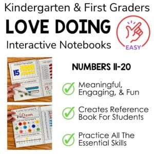 Counting Teens Interactive Notebook - Simply Kinder