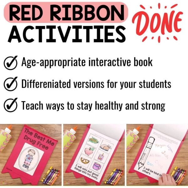 Red Ribbon Week Book for Kindergarten, First Grade, and Preschool ...