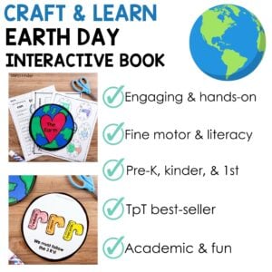 Earth Day Activities Kindergarten, Interactive Book, Earth Day Craft ...