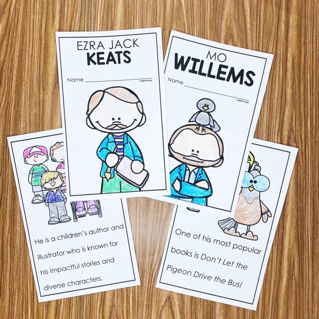 Reading Week Activities, Authors Easy Readers & Comprehension Packet ...