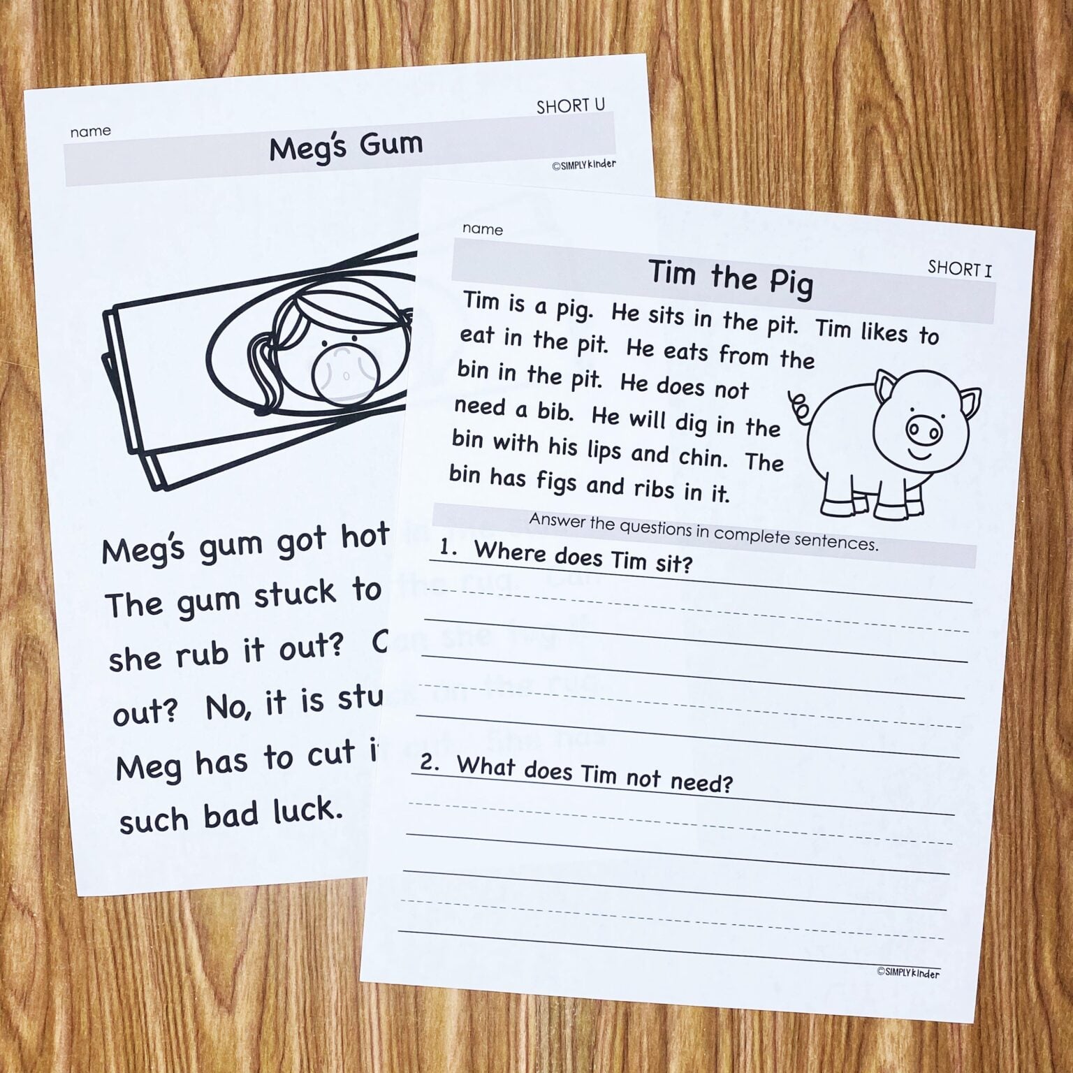 Fluency Passages, Decodable Passages, Reading Fluency & Comprehension ...