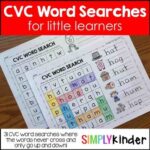 CVC Word Searches - Simply Kinder