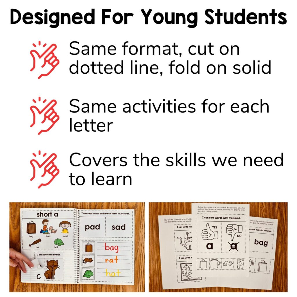 CVC Words Interactive Notebook - Simply Kinder