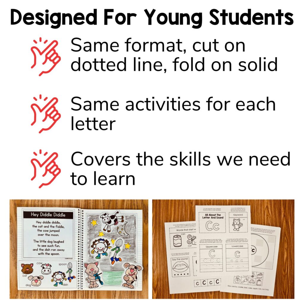 Interactive Notebooks BUNDLE: Math, Sight Words, CVC, Alphabet, Nursery ...