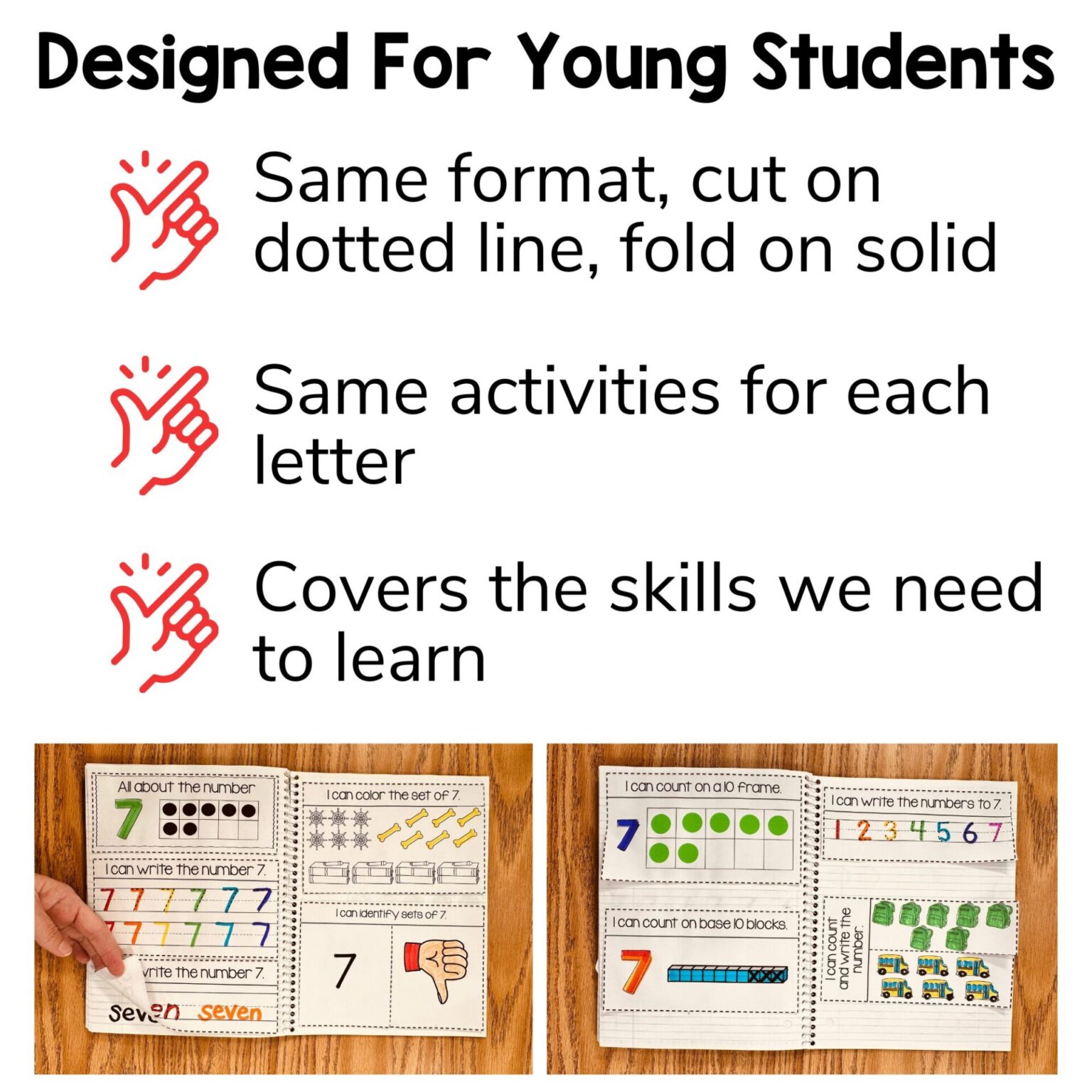 Easy Numbers Interactive Notebook - Simply Kinder