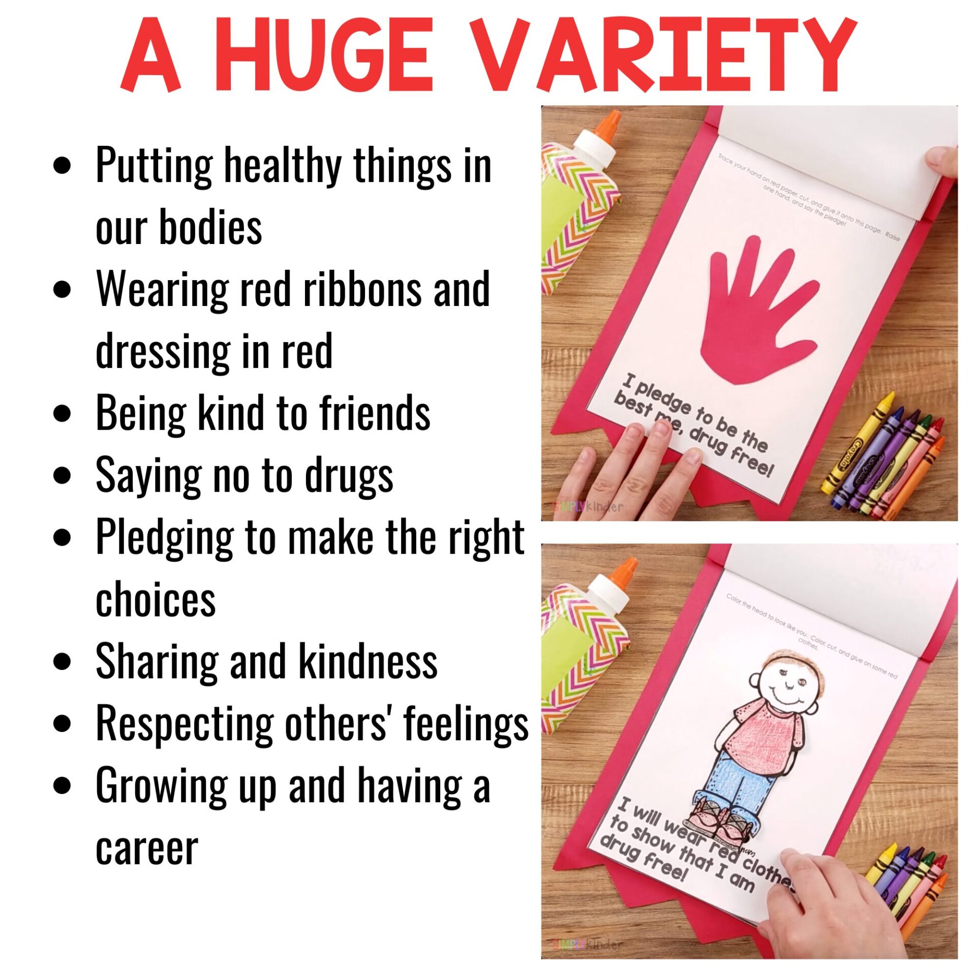 Red Ribbon Week Book for Kindergarten, First Grade, and Preschool ...