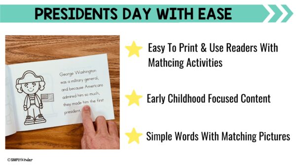 Presidents Day Activities Readers, Abraham Lincoln & George Washington ...