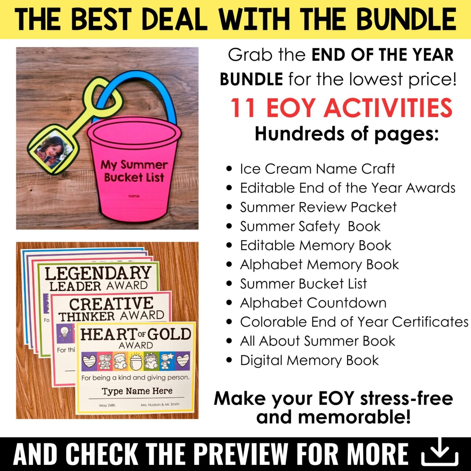 Editable Alphabet Countdown to Summer, Memory Book, Countdown Last Day ...