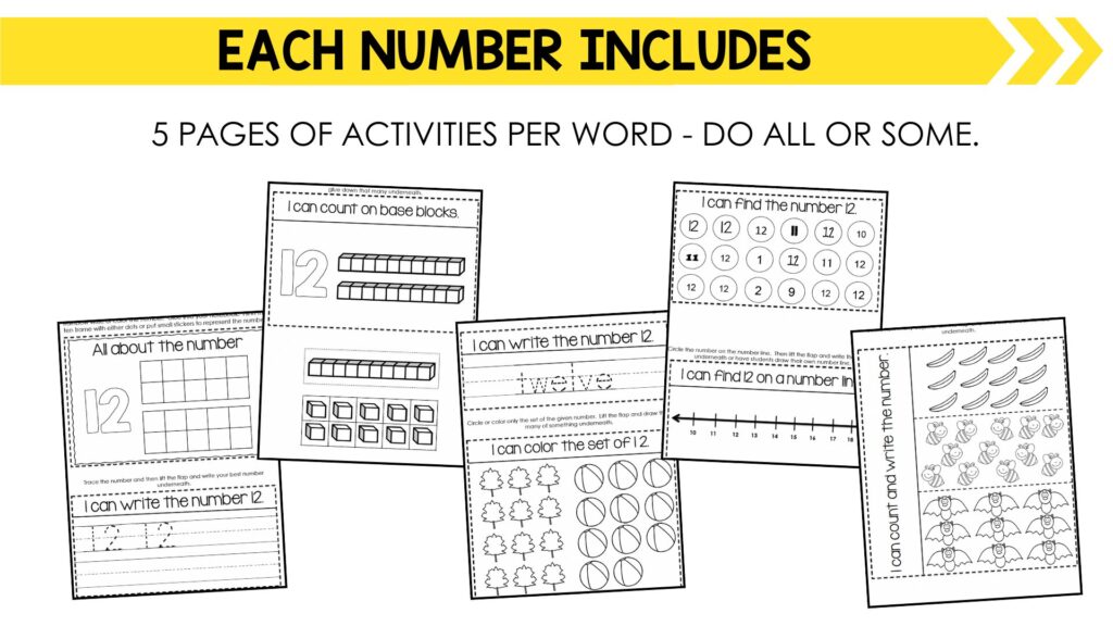 Counting Teens Interactive Notebook - Simply Kinder