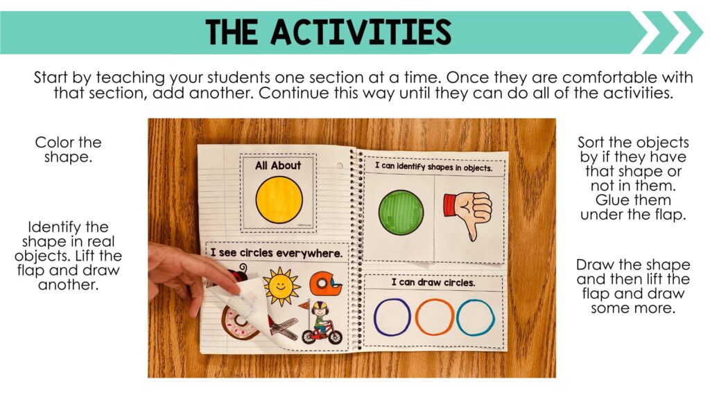 Interactive Shapes Notebook - Simply Kinder