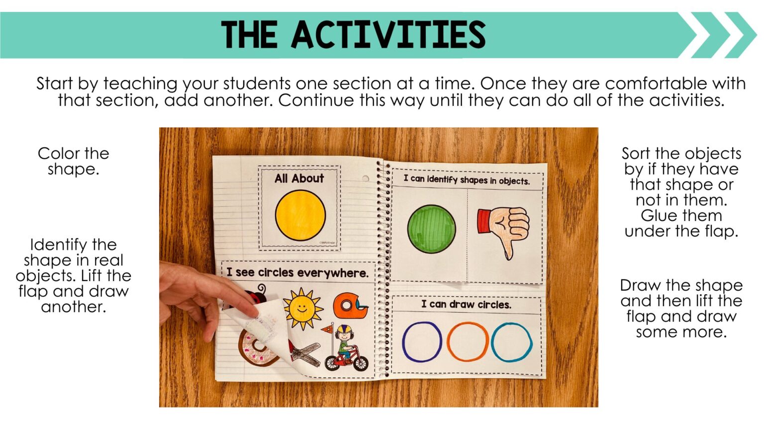 Interactive Shapes Notebook - Simply Kinder