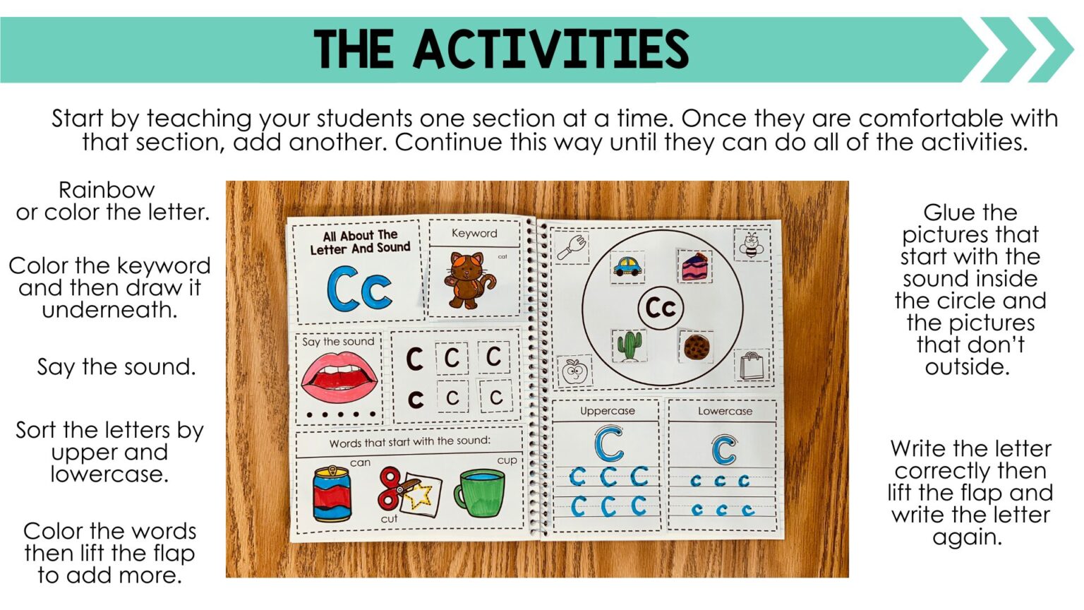 Alphabet Interactive Notebook Activities for Kindergarten & Preschool ...