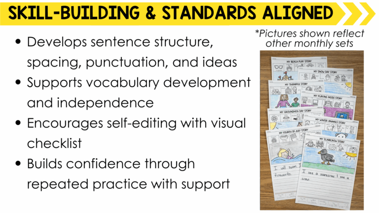 January Writing Prompts, Kindergarten, 1st & 2nd Grade, Vocabulary ...