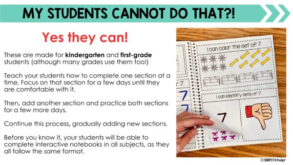 Easy Numbers Interactive Notebook - Simply Kinder