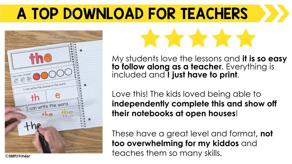 PrePrimer Sight Words Interactive Notebook - Simply Kinder