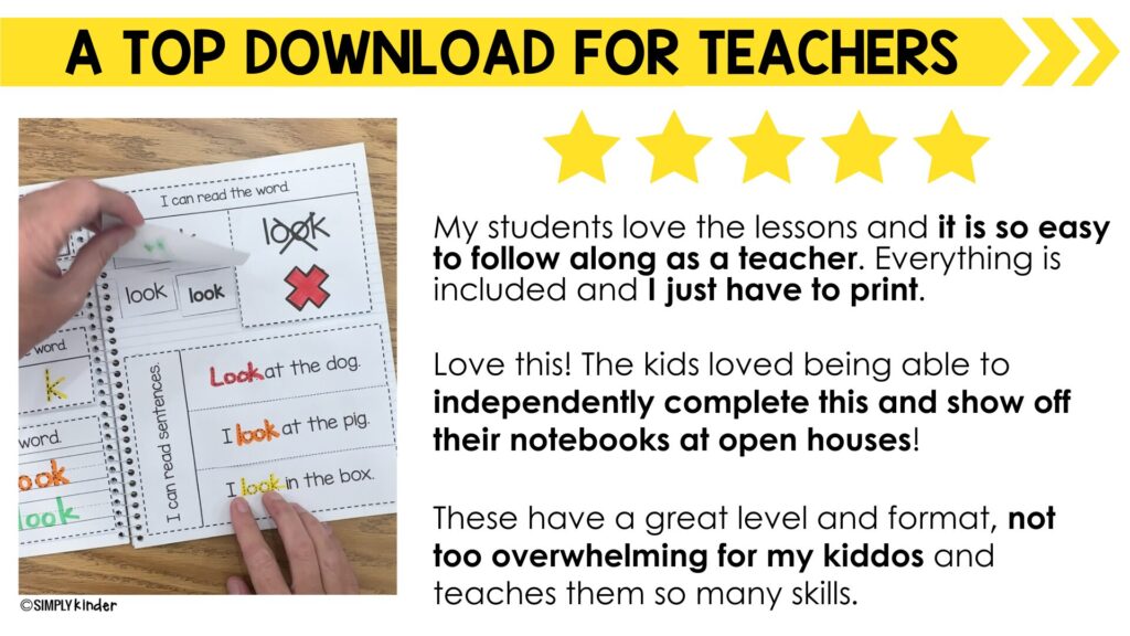 Sight Word Interactive Notebooks - Fry 101-150 - Simply Kinder