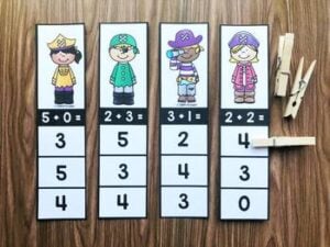 Addition Clip Cards - Pirate Math - Simply Kinder