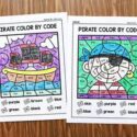 Addition Color By Code (Sums to 20) - Pirate Math - Simply Kinder