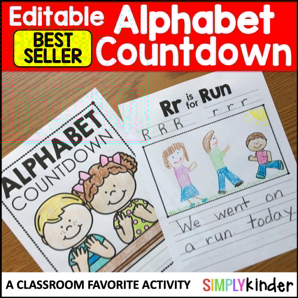 Editable Alphabet Countdown to Summer, Memory Book, Countdown Last Day ...