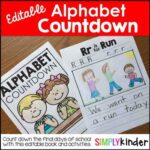 Alphabet Countdown, End of Year Activities, Kindergarten Memory Book ...