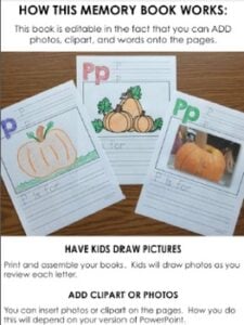 Alphabet Memory Book, Kindergarten Memory Book - Simply Kinder