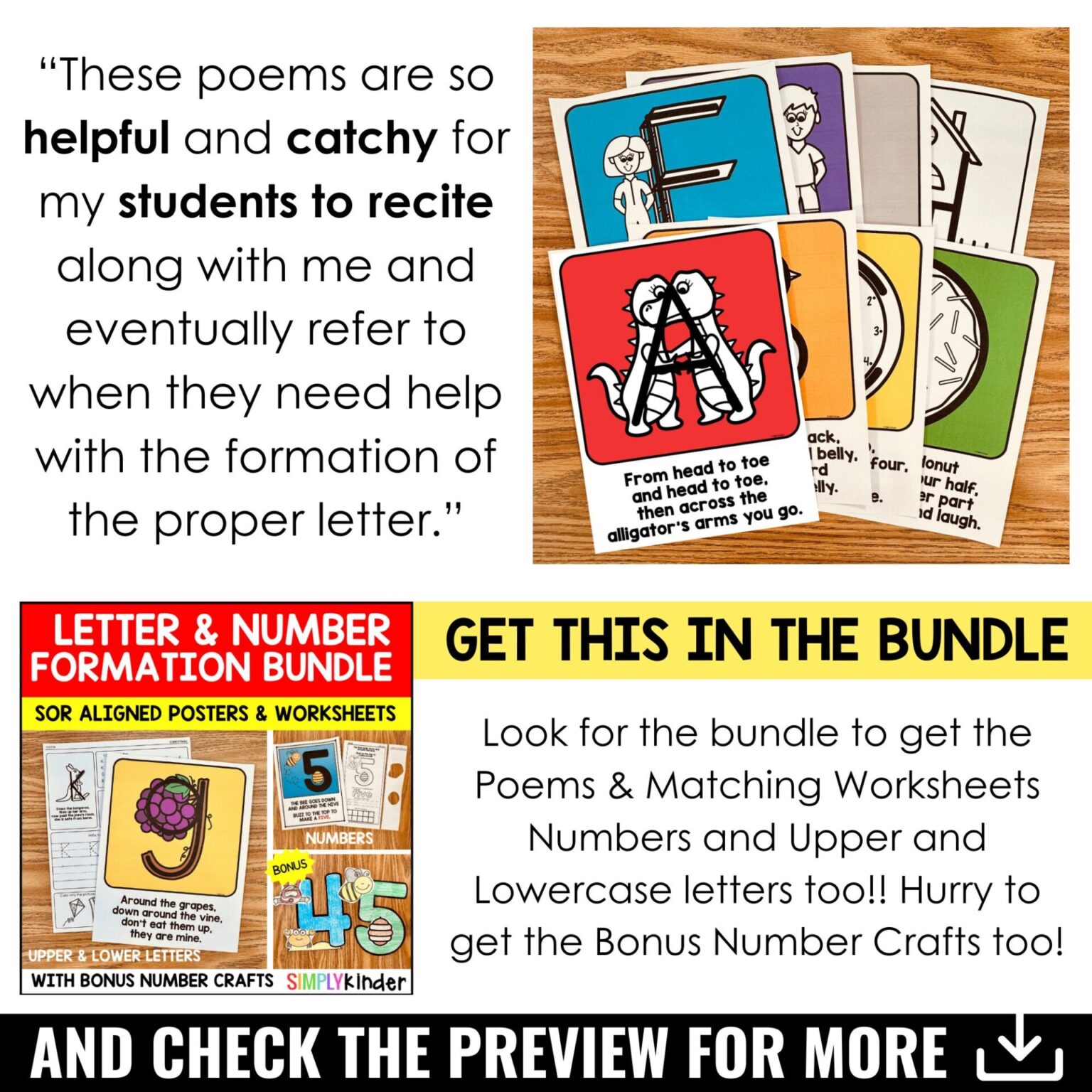 Alphabet Poems & Posters, Alphabet Formation Worksheets, Writing ...