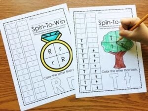 Alphabet Spin-To-Win - Simply Kinder