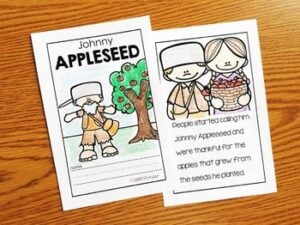 Apple Life Cycle & Johnny Appleseed Reader - Apples Kindergarten ...