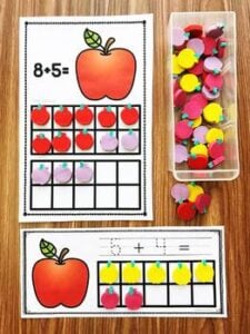 Apple Mini Eraser Activities - Simply Kinder