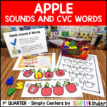 Apple Sounds & CVC Words - Kindergarten Center - Simply Centers ...