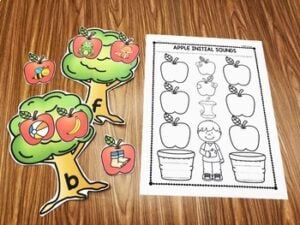 Apple Tree Initial Sound Center - Kindergarten Center - Simply Centers ...