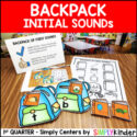 Backpack of Initial Sounds - Kindergarten Center - Simply Centers ...