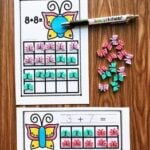 Butterfly Mini Eraser Activities - Simply Kinder