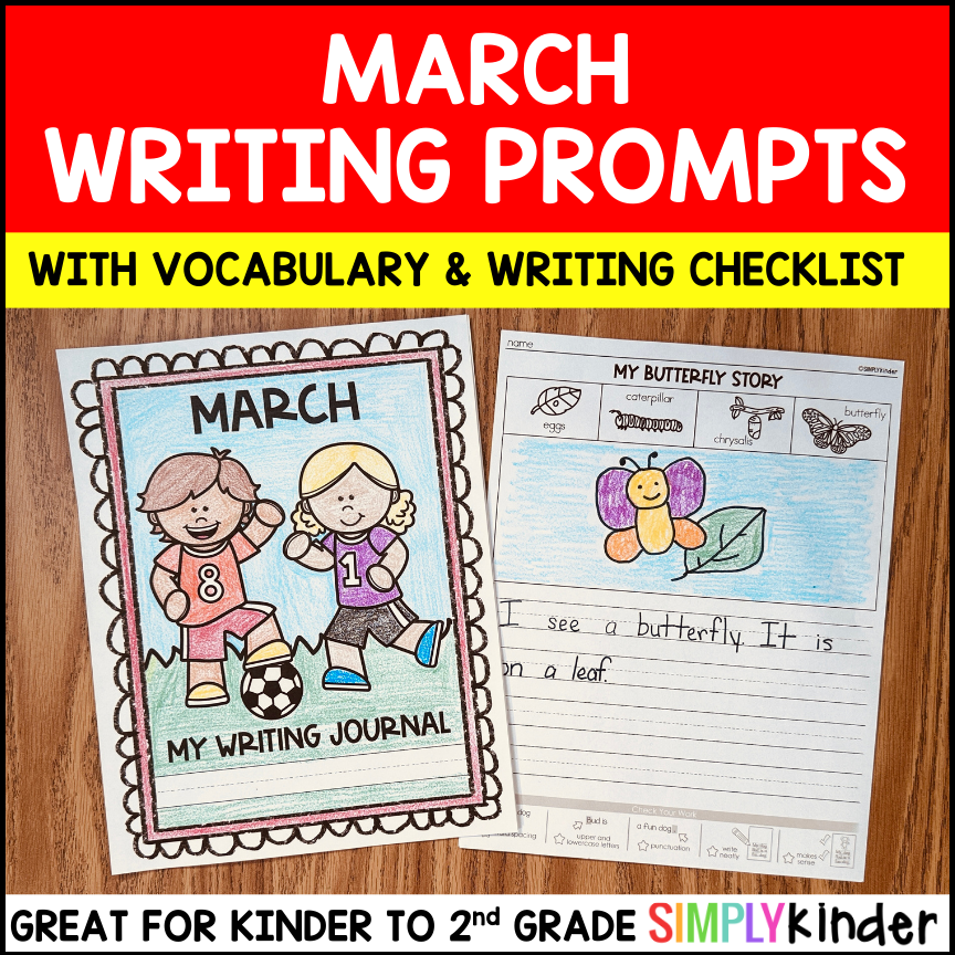 March No Prep Kindergarten Packet, Morning Work, Fast Finisher ...