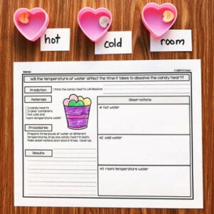 Conversation Hearts Science - Valentine's Day STEM - Simply Kinder