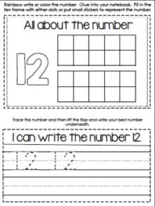 Counting Teens Interactive Notebook - Simply Kinder