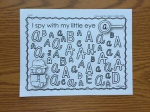 Cursive Writing I Spy - Simply Kinder