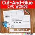 Cut and Glue CVC Sentences - Simply Kinder